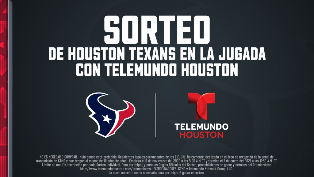 SORTEO DE HOUSTON TEXANS EN LA JUGADA CON TELEMUNDO HOUSTON – Telemundo ...